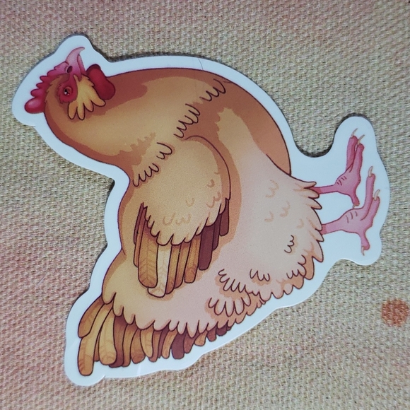 Office | D Chicken Approves Sticker Rooster Sticker Hen Sticker Chicken ...